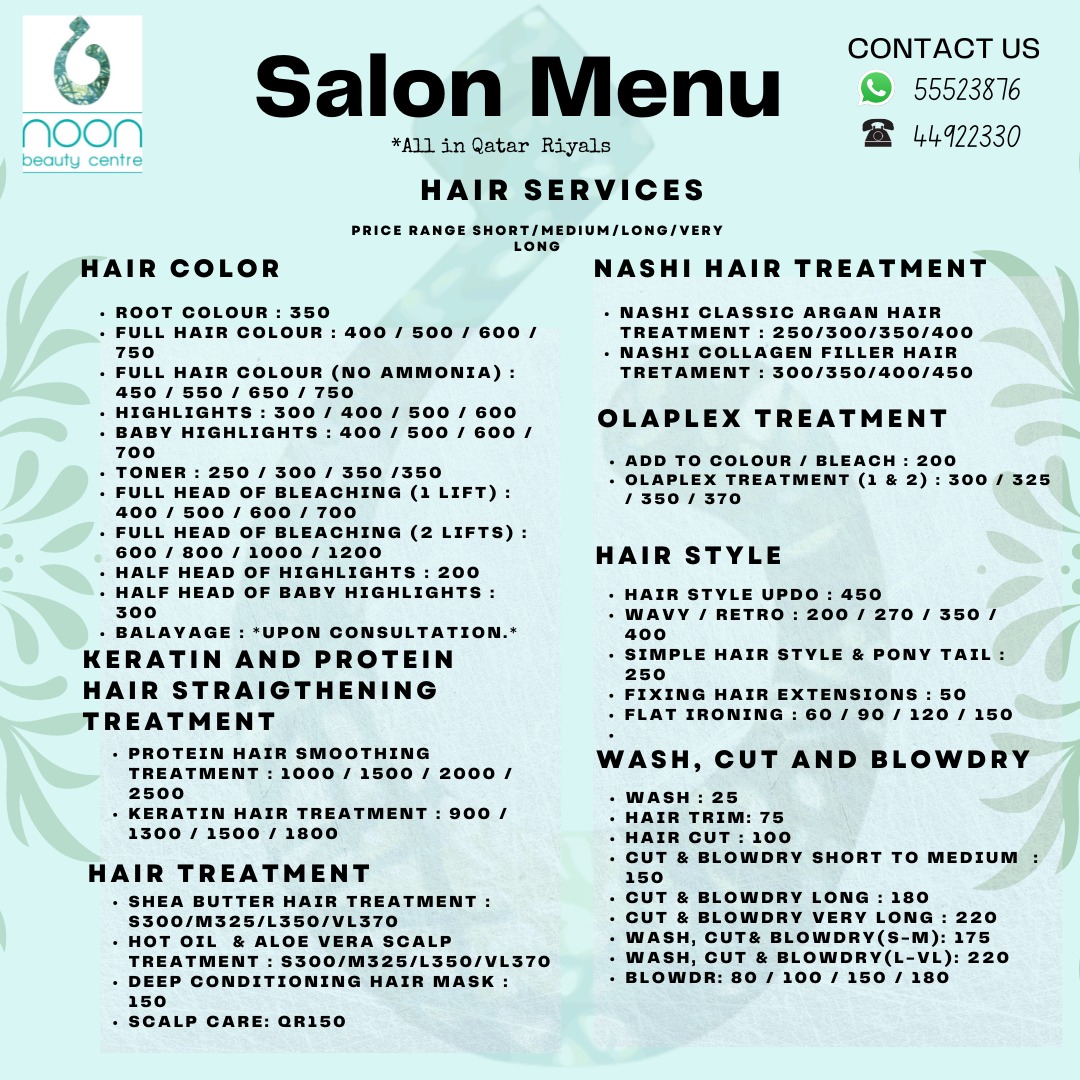 Hair Color/Treatments/Styles